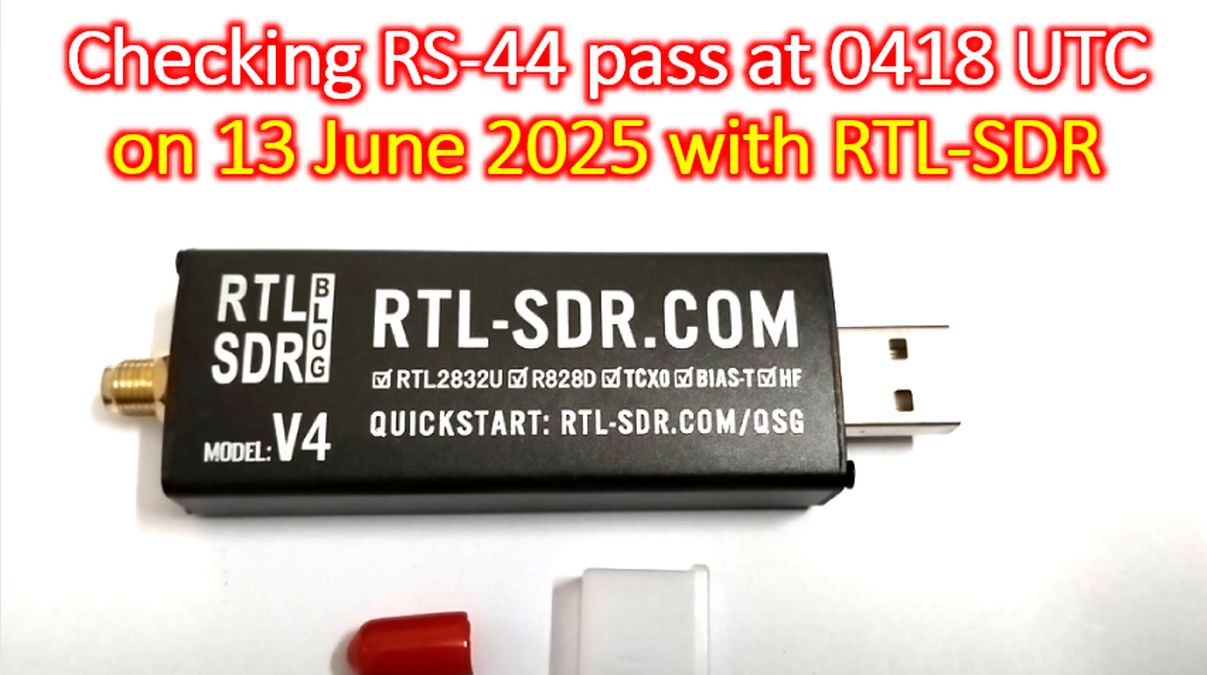 Checking RS-44 Satellite pass at 0418 UTC on 13 June 2025 - Johnson's ...