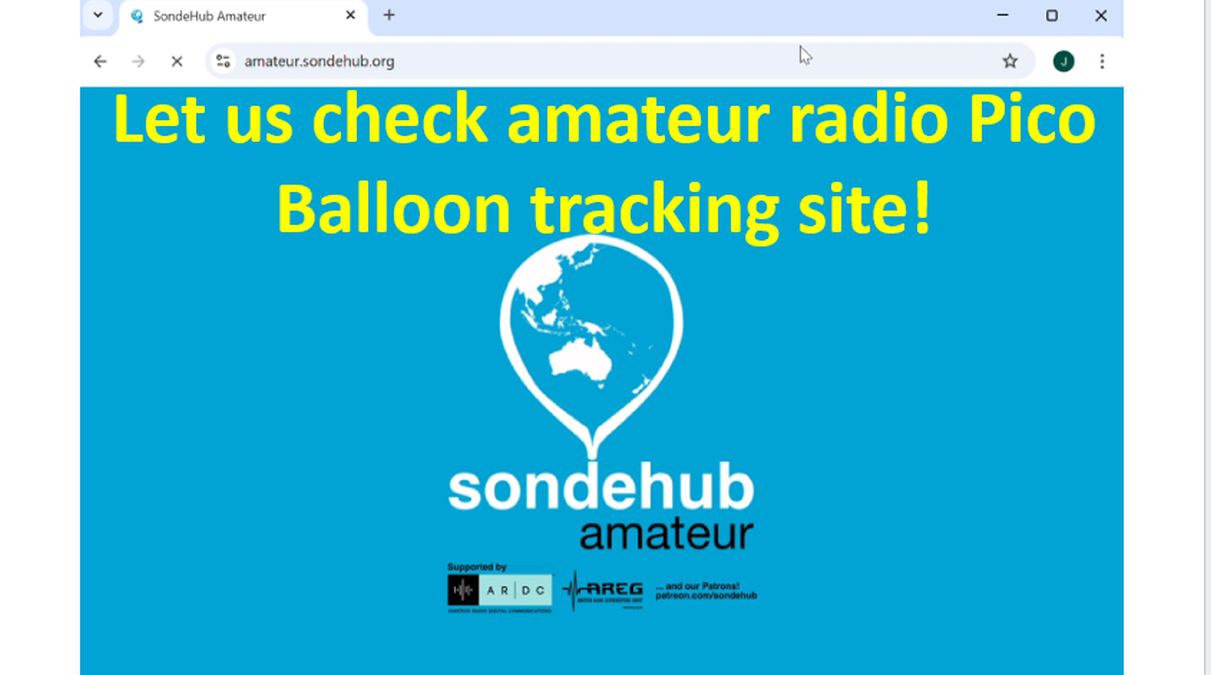 Let us check amateur radio pico balloon tracking site! - Johnson's ...