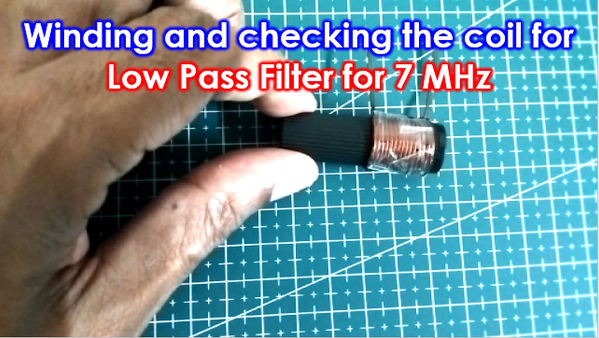 Winding and checking the coil for low pass filter for 7 MHz - Johnson's ...