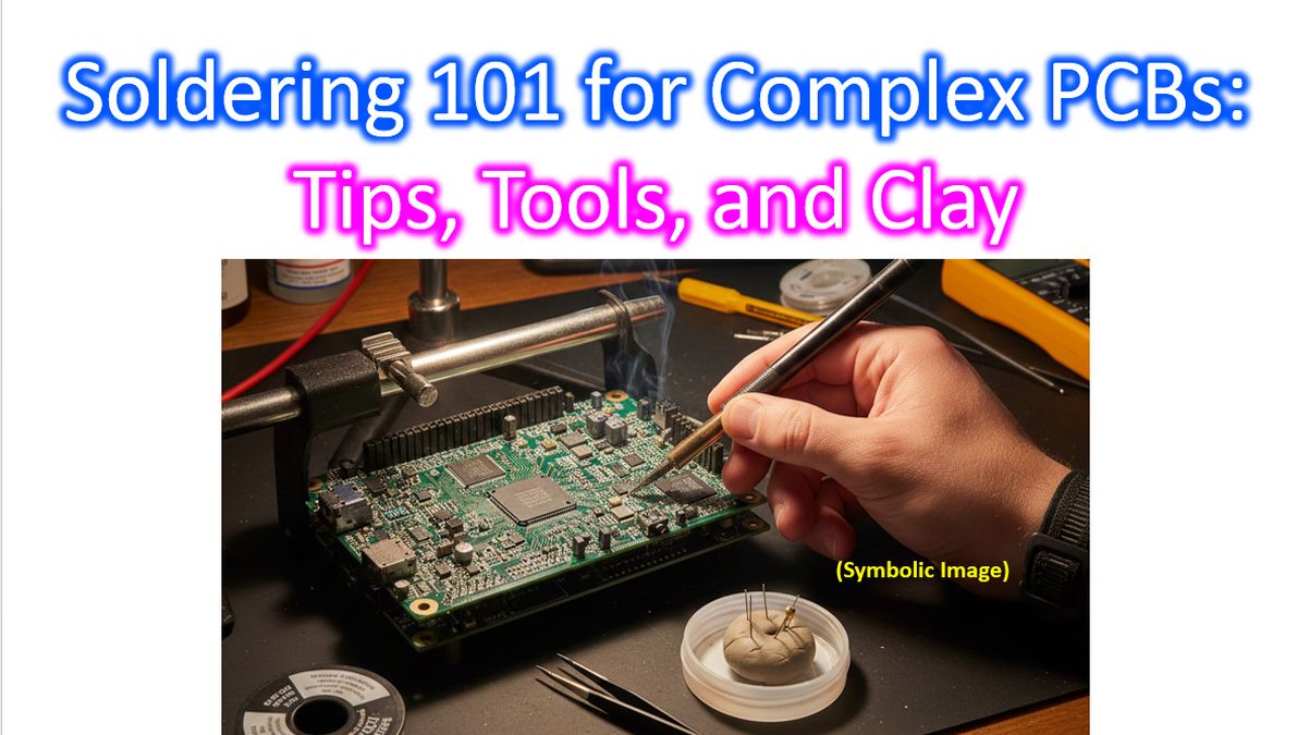 Soldering 101 for Complex PCBs: Tips, Tools, and Clay - Johnson's Techworld