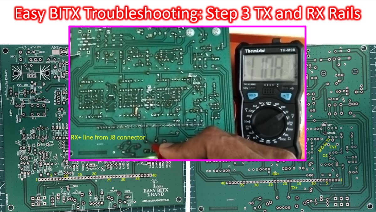 Easy BITX Troubleshooting: Step 3 TX and RX Rails - Johnson's Techworld